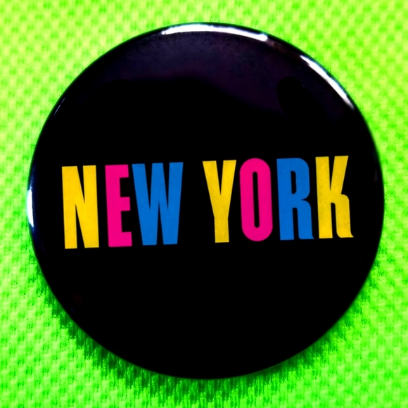 Accessories | 225 Inch New York Button Badge Pin | Poshmark